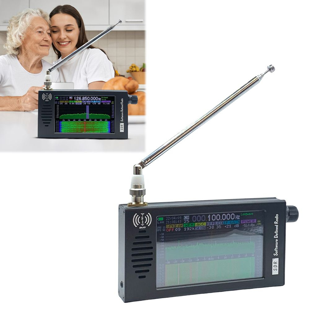 DSP-приёмник SDR с цифровой обработкой сигналов, 4,3-дюймовый IPS-экран ...