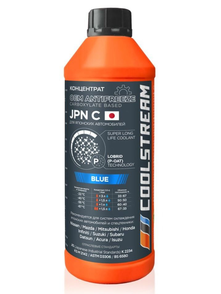Концентрат антифриза CoolStream JPN 1,5 кг, CS-011014-C, синий купить на OZON по низкой цене ...
