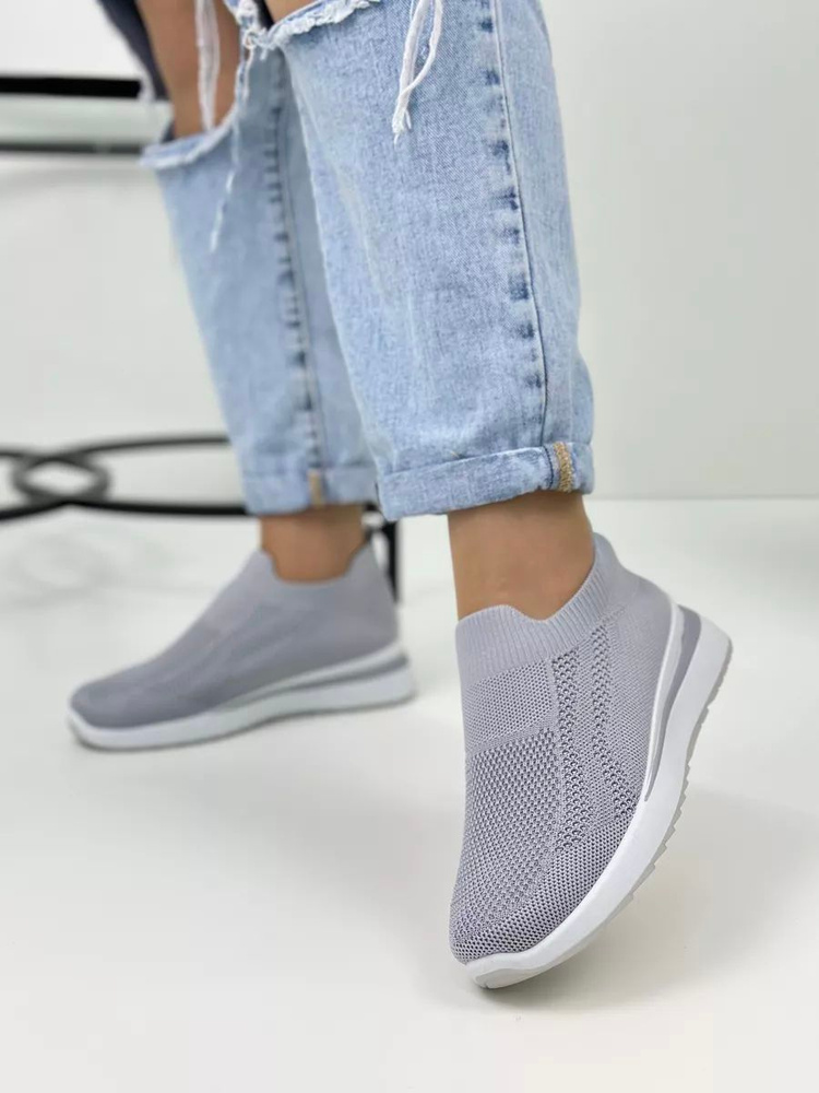 Слипоны Женский Miss Shoes Текстиль Туризм, Фитнес, размер 37 W ...