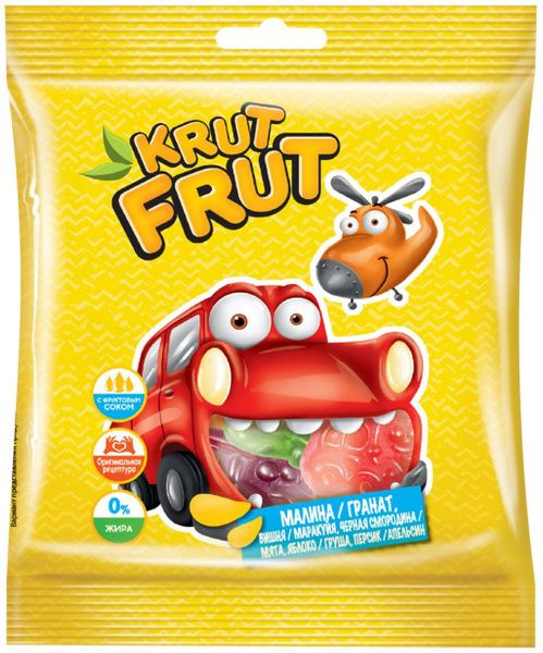 Мармелад KRUT FRUT "Машинки" 70г купить на OZON по низкой цене (1919626030)