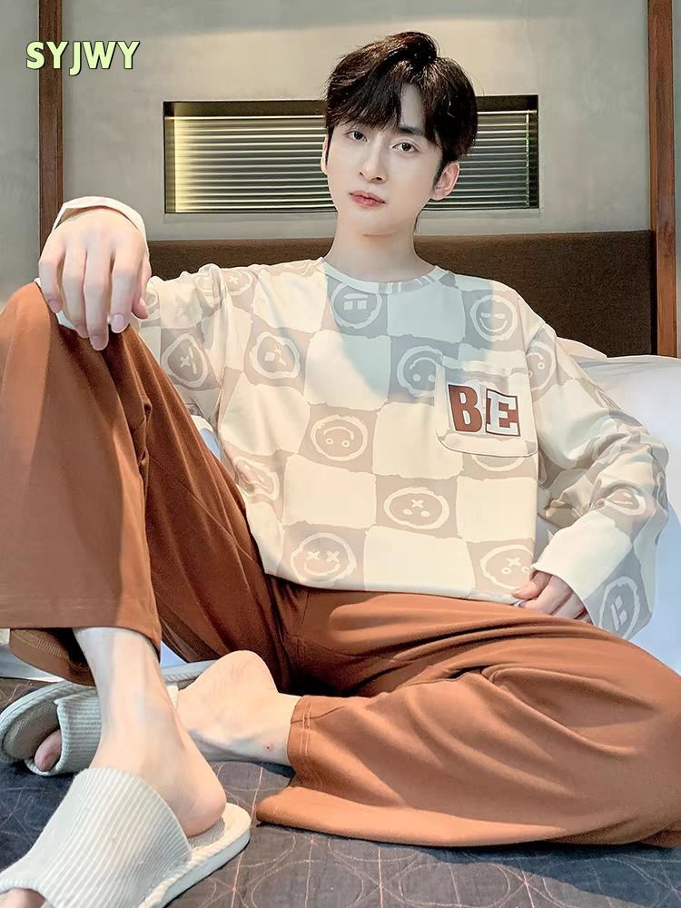 Пижама Мужской SYJWY Лавсан, размер 56 бежевый нейтральный, рыжий Бретельки Китай Без застежки ...