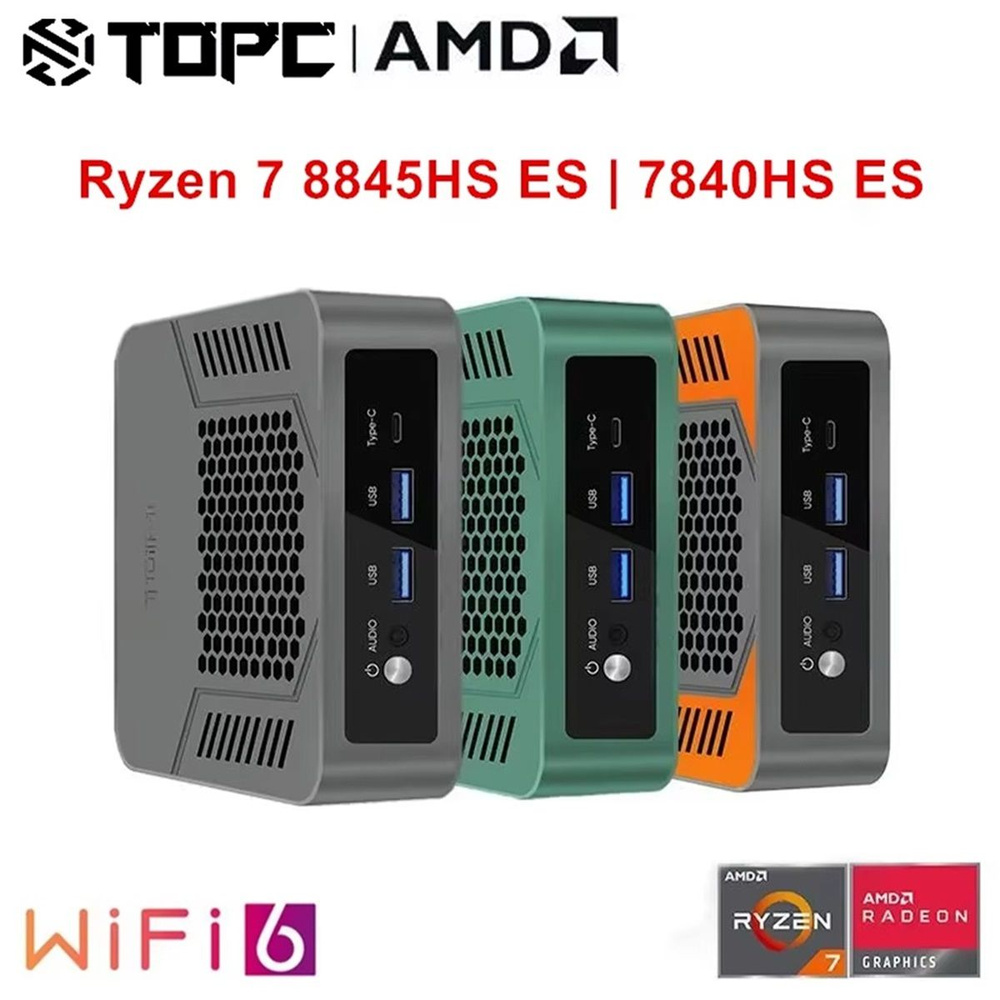 Мини-ПК TOPC ES (AMD Ryzen 5 7640HS, RAM Отсутствует, AMD Radeon ...