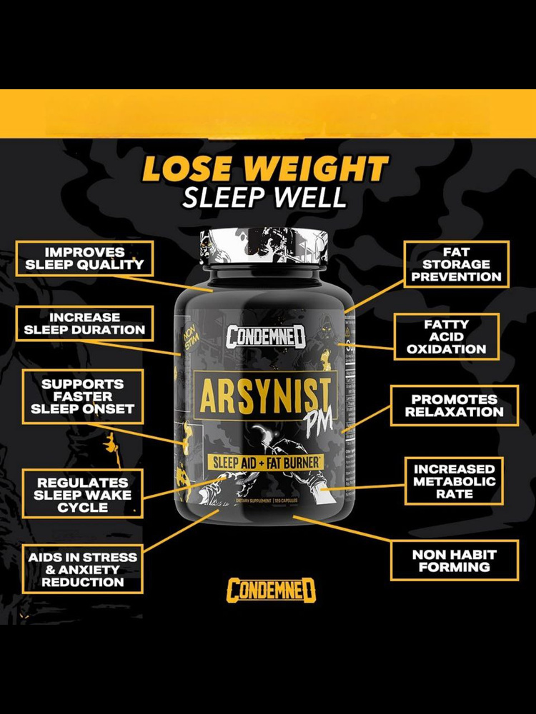 Arsynist PM; Condemned Labz; для сжигания жира; Жиросжигатель купить на OZON по низкой цене ...