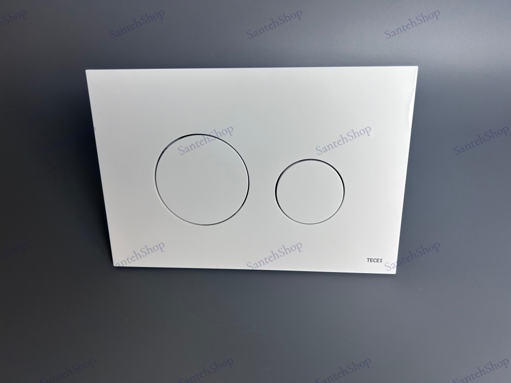 TECEloop 9240920 белый глянец , Пластиковая (панель) кнопка смыва для инсталляции Tece с двойным ...