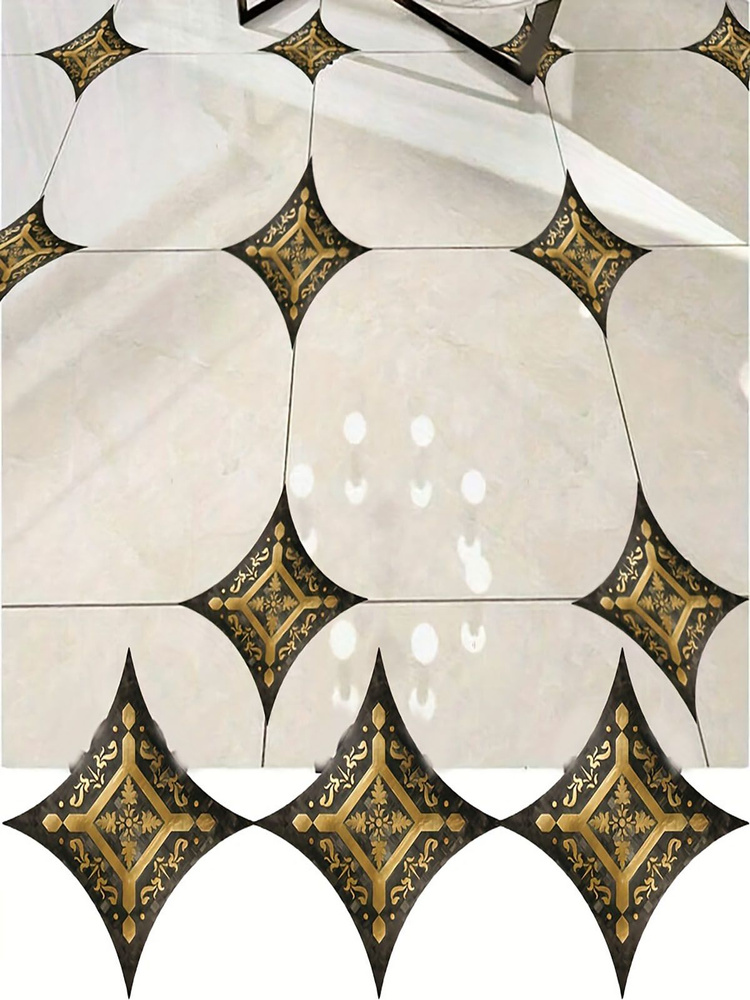 36 шт Самоклеящиеся наклейки на плитку, декор стен, 11 х 11 см купить c доставкой на OZON по ...