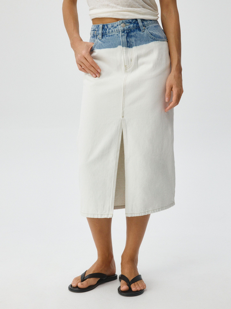 Юбка Женский SELA голубой, размер 44 Лето купить c доставкой на OZON по низкой цене (2125021507)