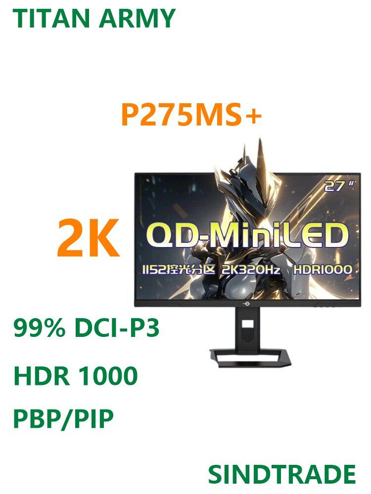Titan Army 27" Монитор P275MS+, черно-серый купить на OZON по низкой ...