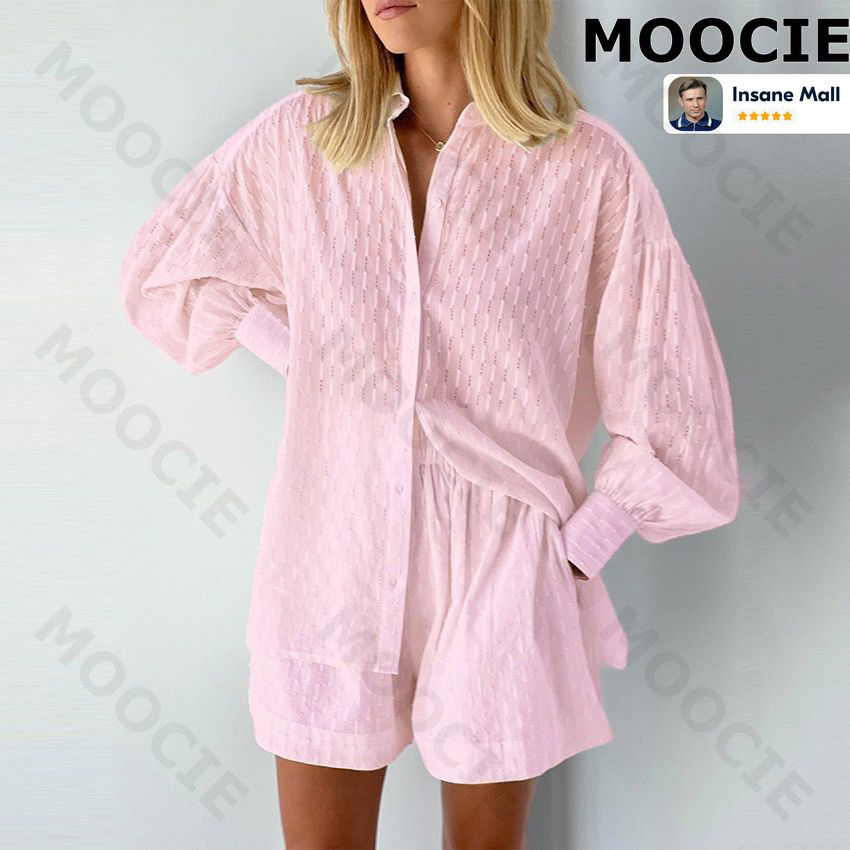 Комплект одежды Женский MOOCIE Повседневный розовый, размер 48 Хлопок Китай Лето купить c ...