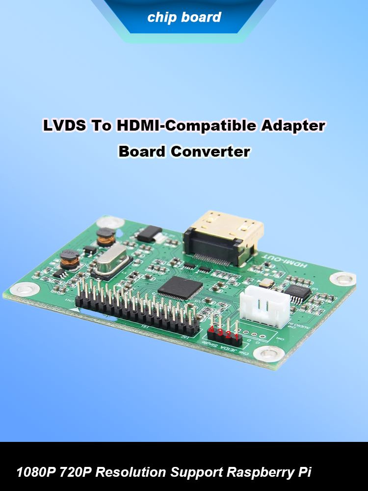 LVDS To HDMI-Compatible Adapter Board Converter Compatible with 1080P ...