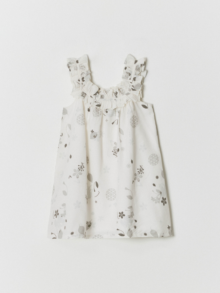 Платье Девочки SELA ванильный Повседневный, размер 110 Без застежки полуприталенный купить c ...