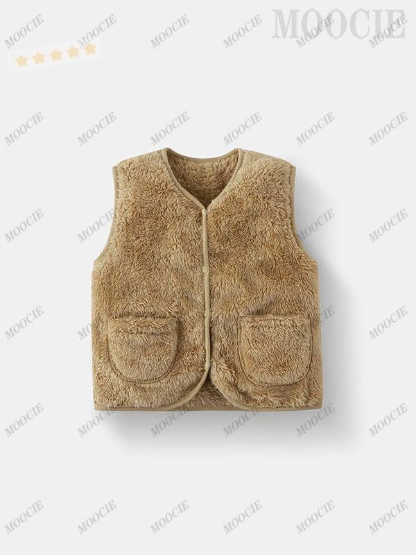 Жилет Мальчики, Девочки MOOCIE хаки Полиэфирное волокно, размер 110 Домашний Китай купить c ...
