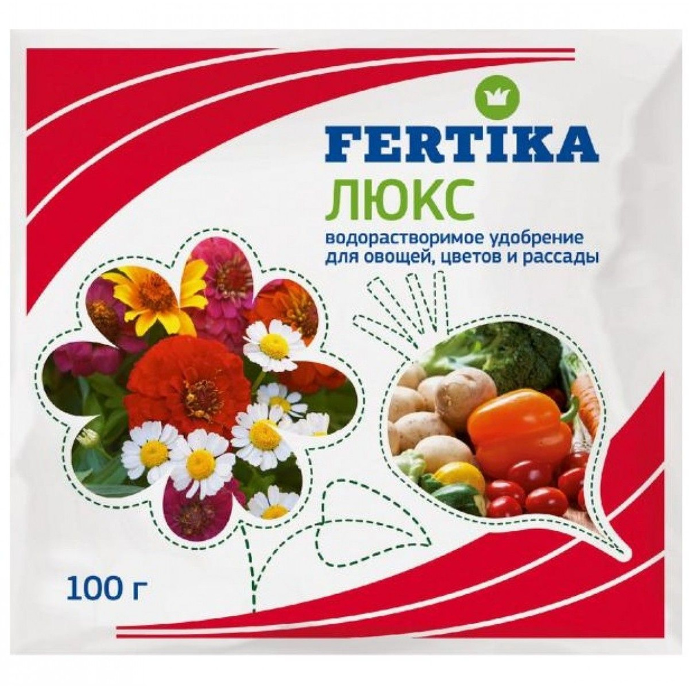 Удобрение FERTIKA люкс для рассады, сада и огорода 100 г купить на OZON по низкой цене (2726043230)