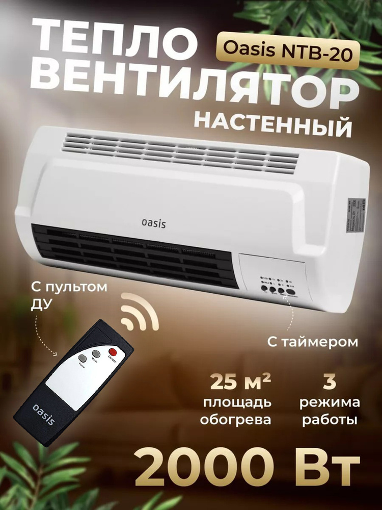 Настенные тепловентиляторы купить на OZON по низкой цене