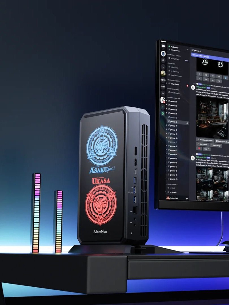 MINISFORUM Мини-ПК AtomMan G7 PT (AMD Ryzen 9 7945HX, RAM 64 ГБ, SSD 2048 ГБ, AMD Radeon RX ...