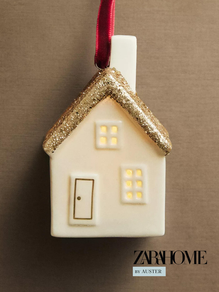 Елочная игрушка ZARA HOME CERAMIC HOUSE CHRISTMAS TREE DECORATION ...
