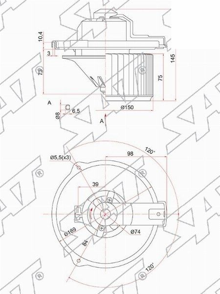 IPSASP_ST-87103-02080 Мотор отопителя салона TOYOTA купить на OZON по ...