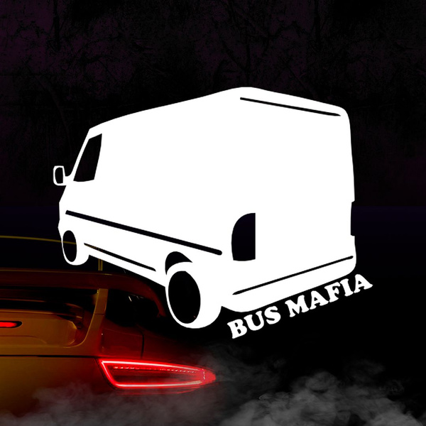 Наклейка Bus mafia, белая купить c доставкой на OZON по низкой цене ...
