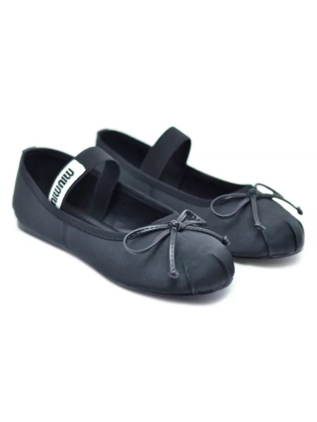 Балетки Женский Miu Miu Мех шерстяной размер 38 Без каблука R средняя Франция лодочки