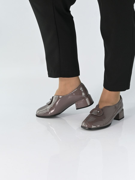 Туфли Женский Ascalini Кожа натуральная лакированная, размер 37 Стандартный низкий (до 4 см) 9 ...