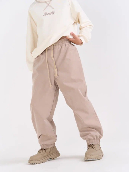 Брюки утепленные Девочки, Мальчики BUNGLY бежевый, светло-бежевый Мембранные материалы ...