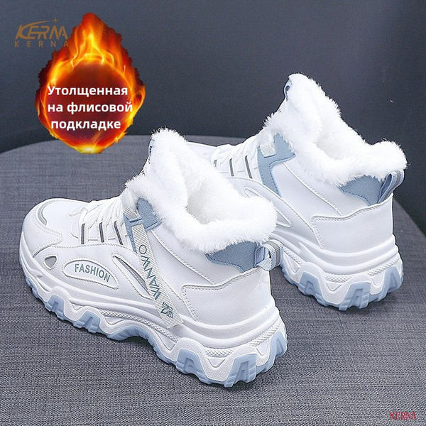 Толстая подошва Женский KERNA Фибра Бег, размер 40 C Зима Без застёжки Китай купить c доставкой ...