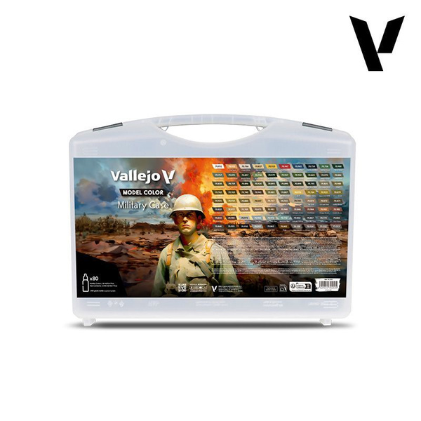 Набор красок для сборных моделей Vallejo Military Model Color Case (72 ...