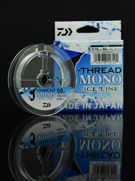 Леска для рыбалки Daiwa Леска J-THREAD MONO ICE LINE, 1 шт. по 50 м ...