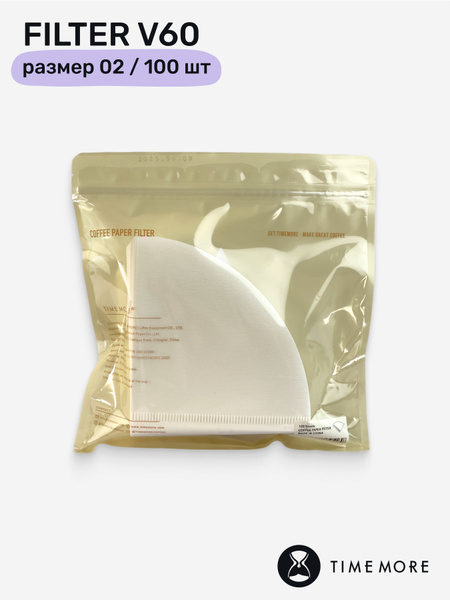 Фильтры для кофе V60 отбеленные Timemore / размер 02 / 100 шт купить на OZON по низкой цене ...