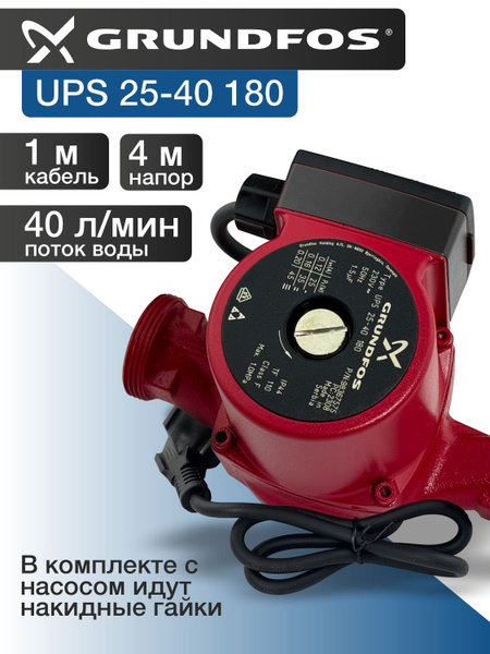 Циркуляционный насос Grundfos CNcable, 230 л/мин купить c доставкой на OZON по низкой цене ...