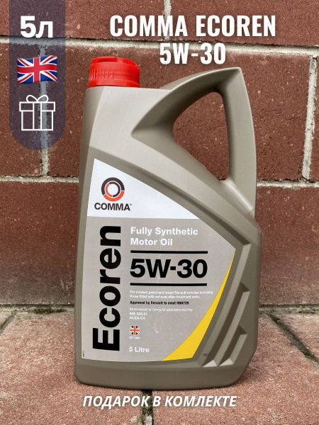 Масло моторное Comma Ecoren 5W-30 Синтетическое 5 л ECR5L купить c ...