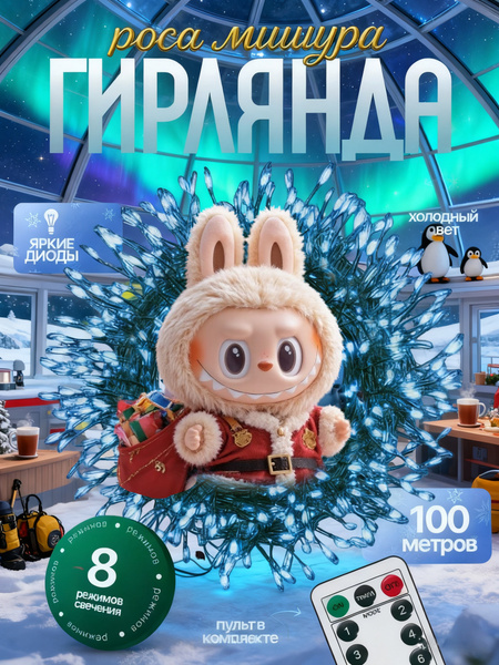 Светодиодные гирлянды: розовые, мишурные, хвойные, лапа-формат 100 ...