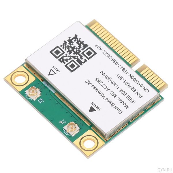 Сетевая карта Mini PCI E Gigabit Dual Band с Bluetooth 4.2 Wireless ...