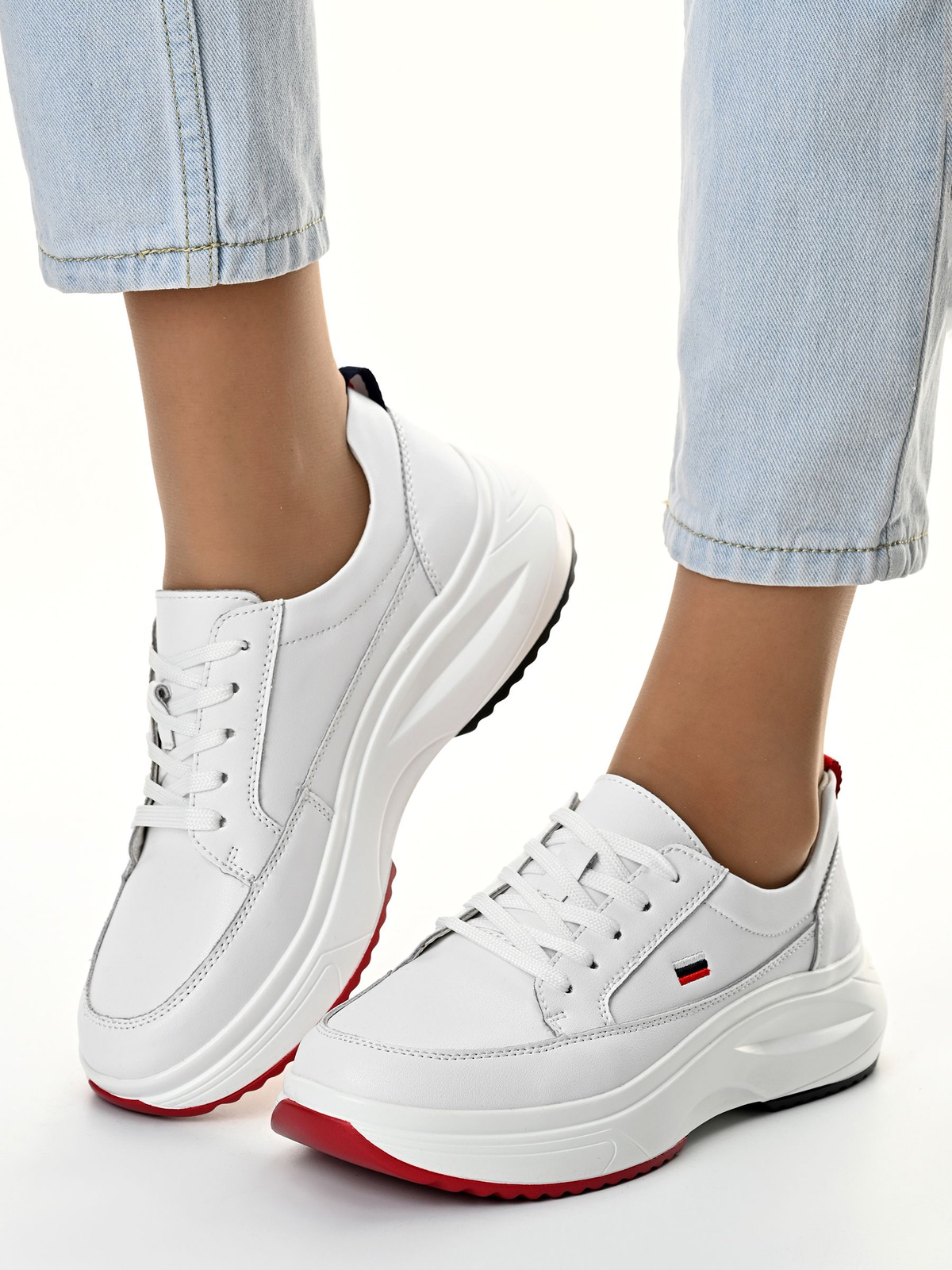 Кроссовки Женский Tervolina Натуральная кожа Спортивная ходьба, размер 36 F На любой сезон ...