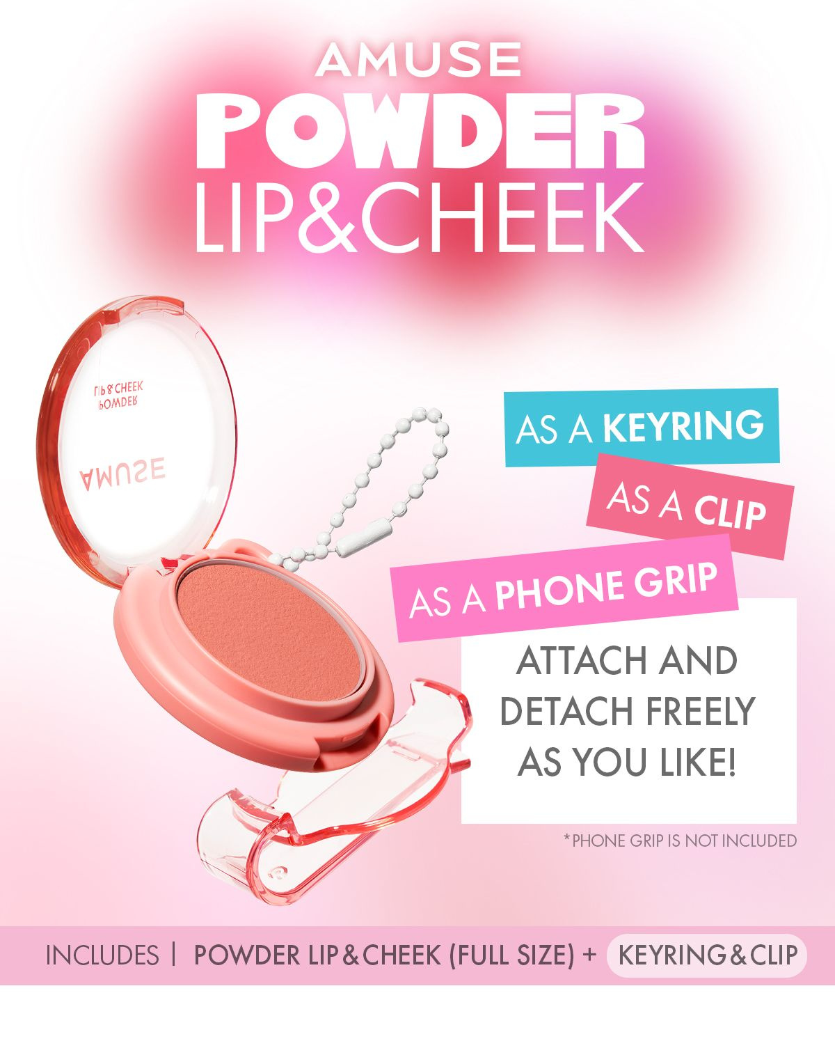 Румянец на лице Amuse Powder Lip & Cheek , 4g - 03 Mocha купить на OZON ...