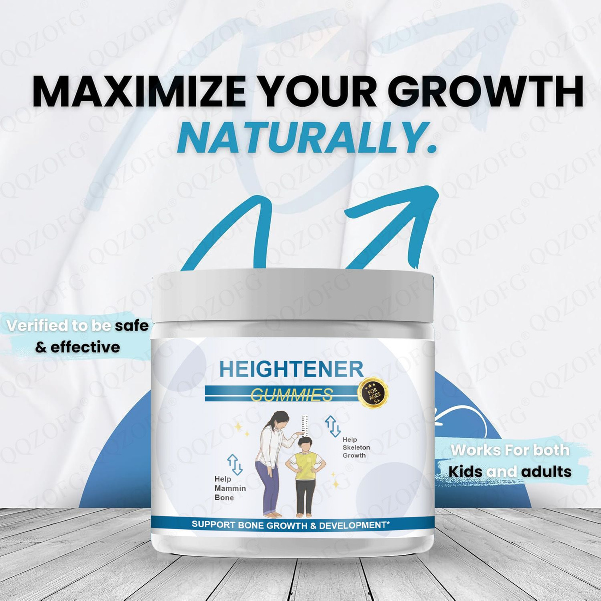 Натуральные жевательные конфеты Heightener Gummies для увеличения роста ...