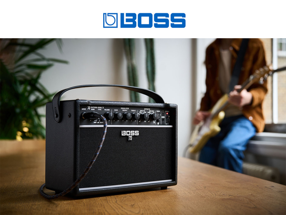 Boss Katana-Mini X Портативный гитарный усилитель мощностью 10 Вт, 1 x ...