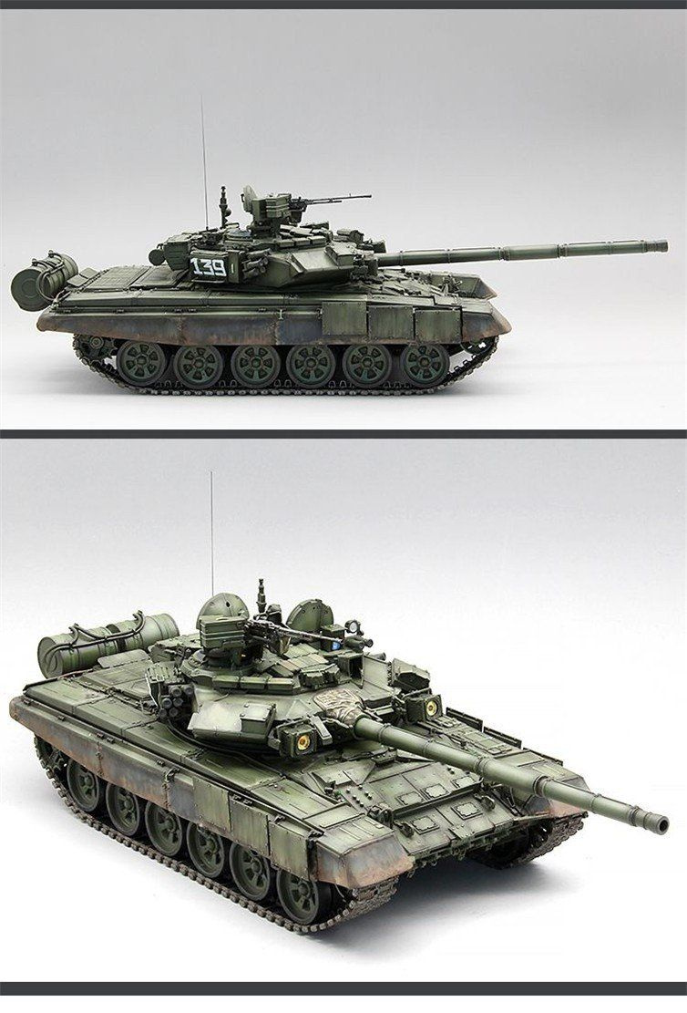 Amusing Hobby 35A053 1/35 Российский основной боевой танк Т-90А и "Уран ...