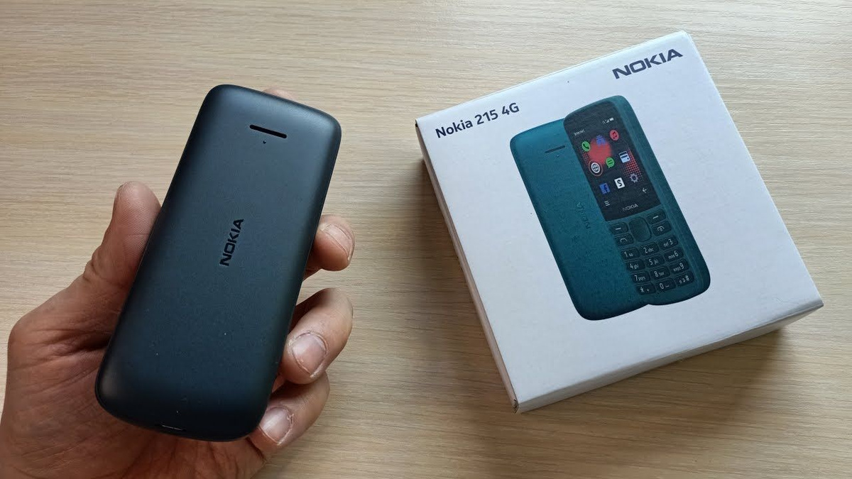 Мобильный телефон Nokia 215 4G, Поддержка 4G LTE и двух SIM-карт ...