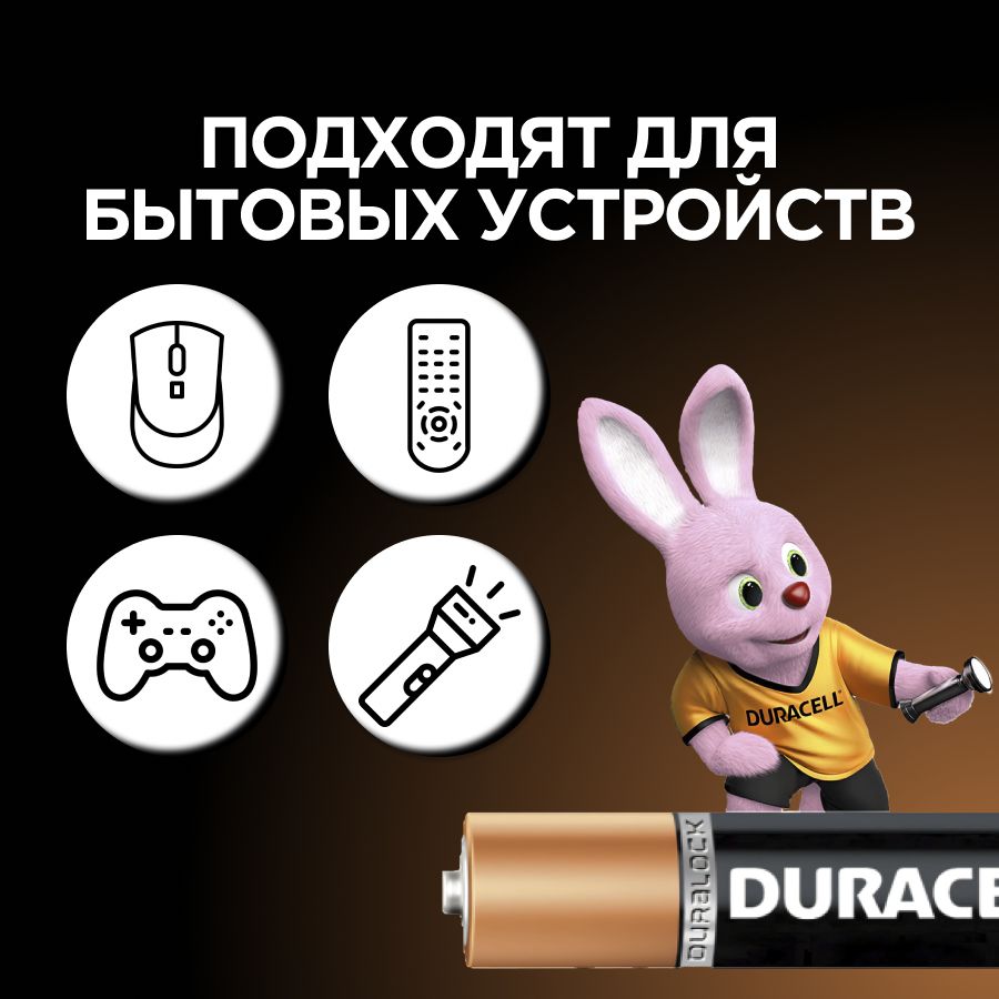 Duracell EXTRA LIFE Basic ААA, 1,5V, 12шт (мизинчиковые) - купить с ...