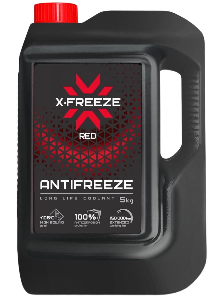 Антифриз X-freeze Red G-11 (-40) красный 5кг купить на OZON по низкой ...