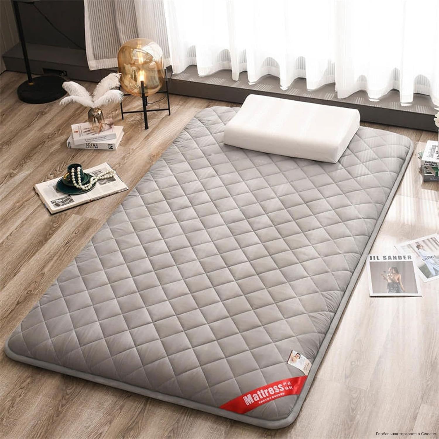 Матрас reg.-416541_gertg-526+2-Grey&150*200cm, Беспружинный, 150x200 см ...