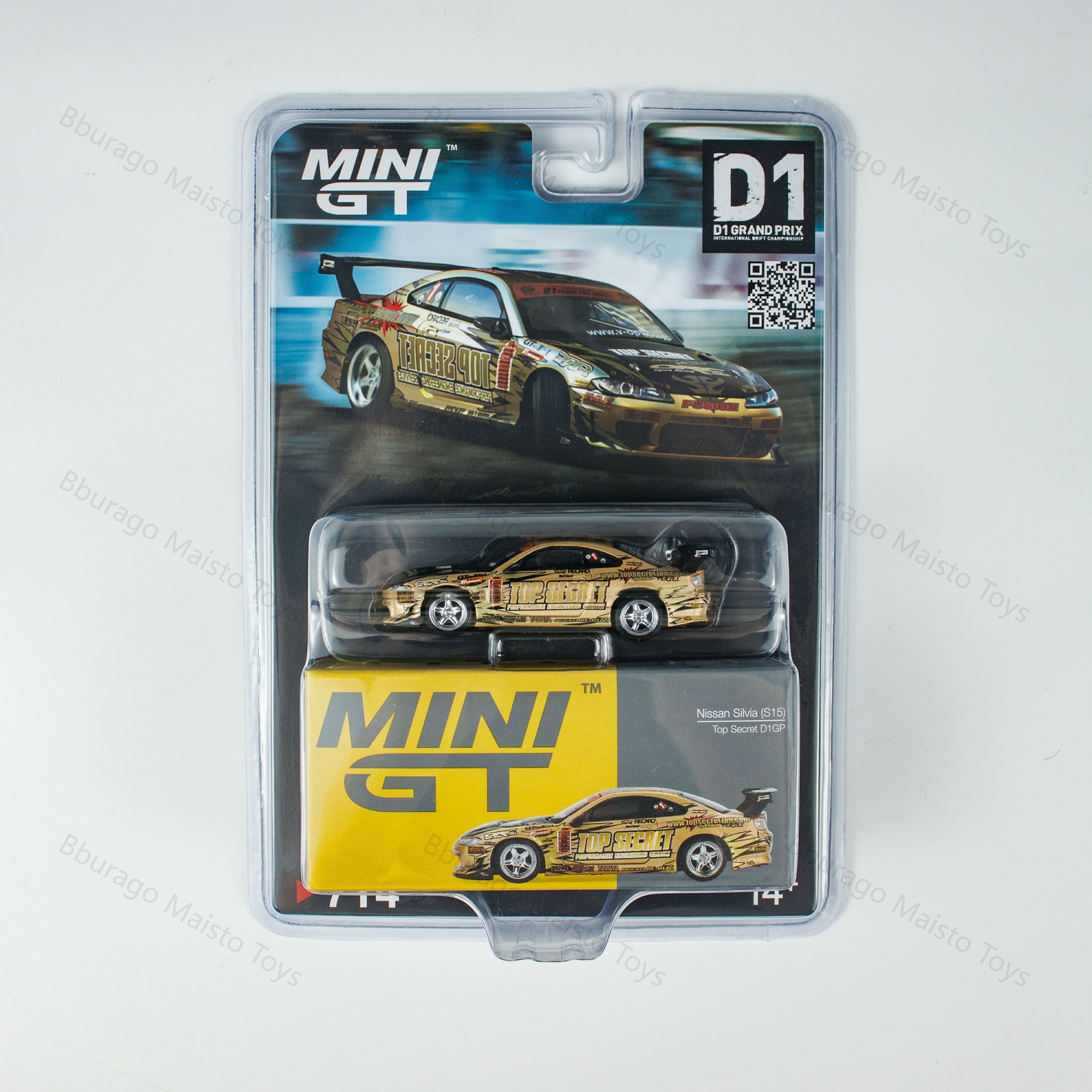 MINIGT 1:64 Nissan Silvia (S15) Top Secret D1GP отлитая под давлением ...