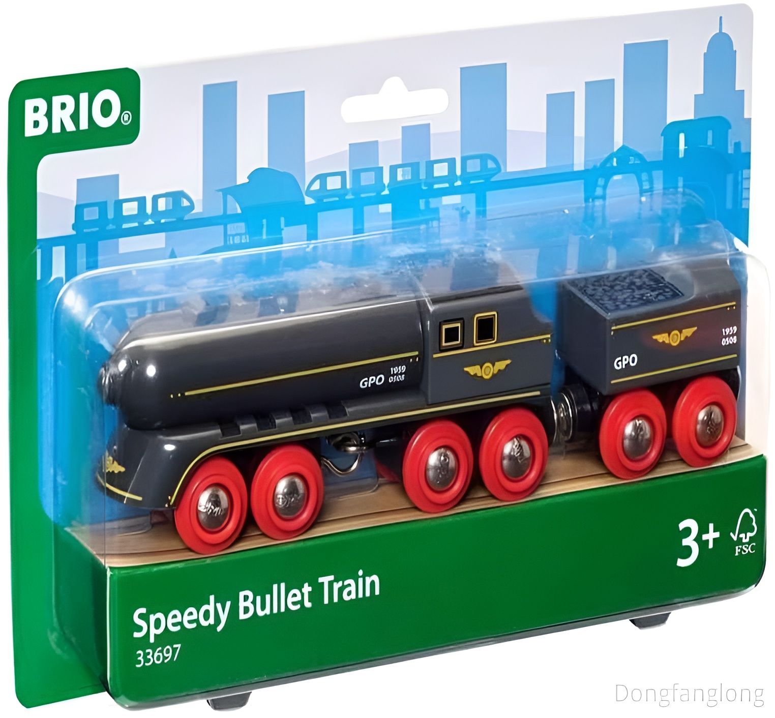 Деревянная железная дорога BRIO 33697 Скорый поезд локомотив купить на ...