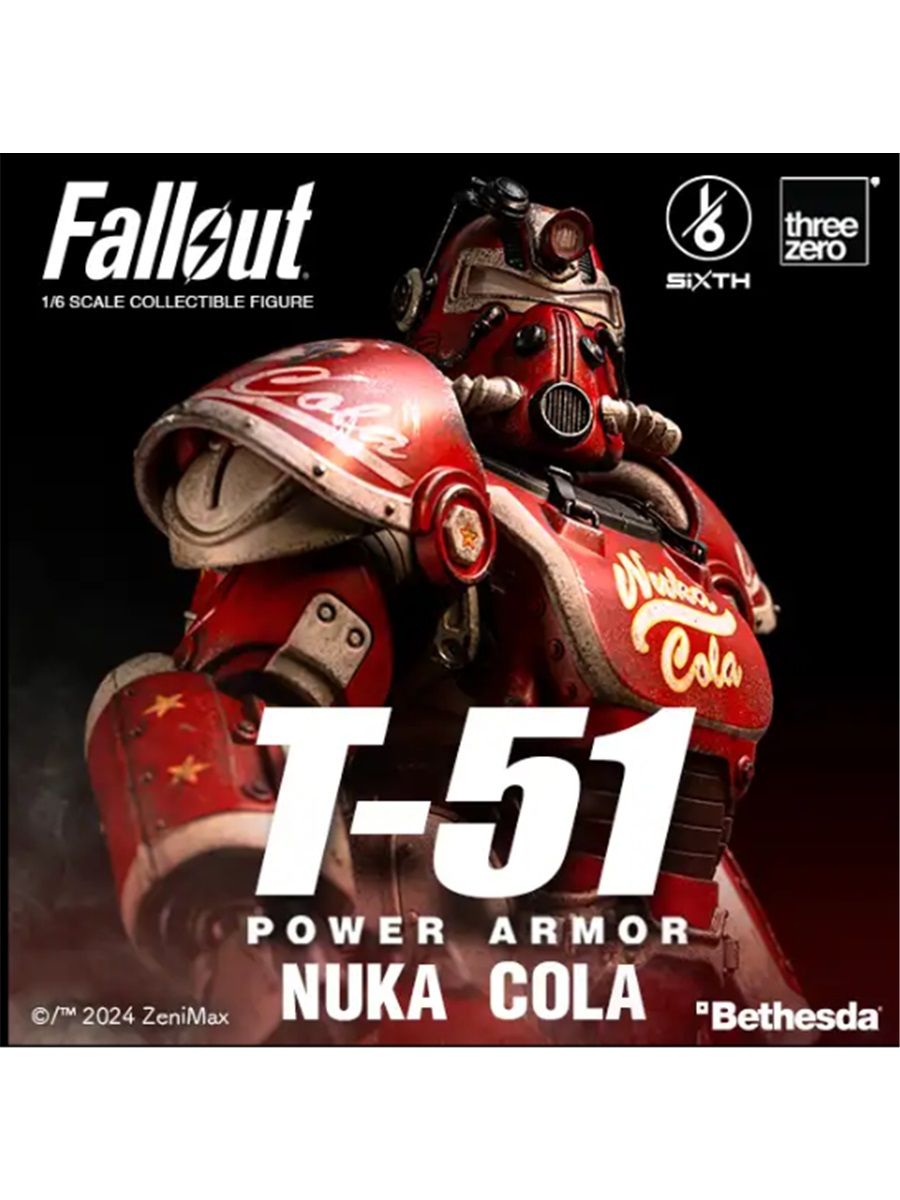 фигурки Threezero Fallout Series Action Figure T-51 Nuka Cola Power ...