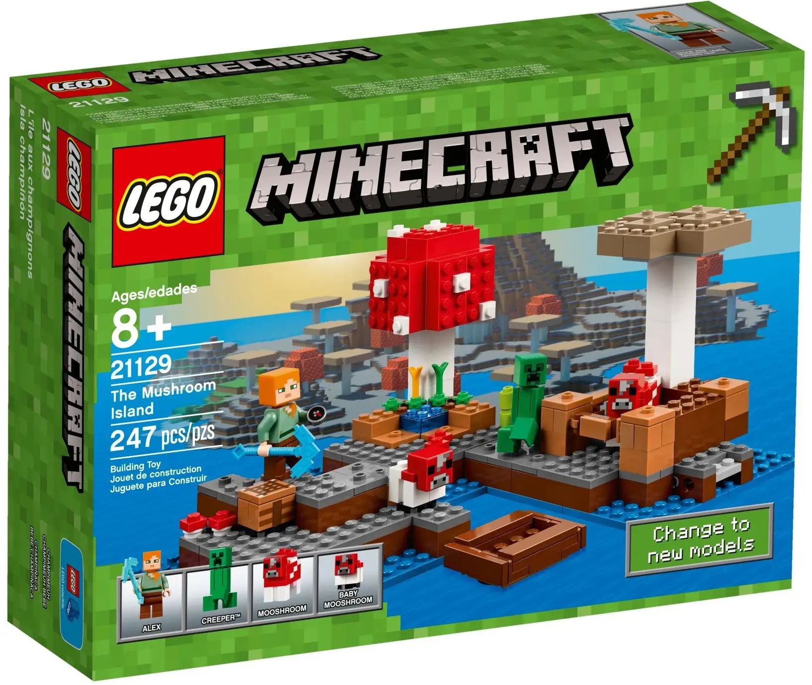 LEGO 21129 Minecraft: Грибной остров купить на OZON по низкой цене ...