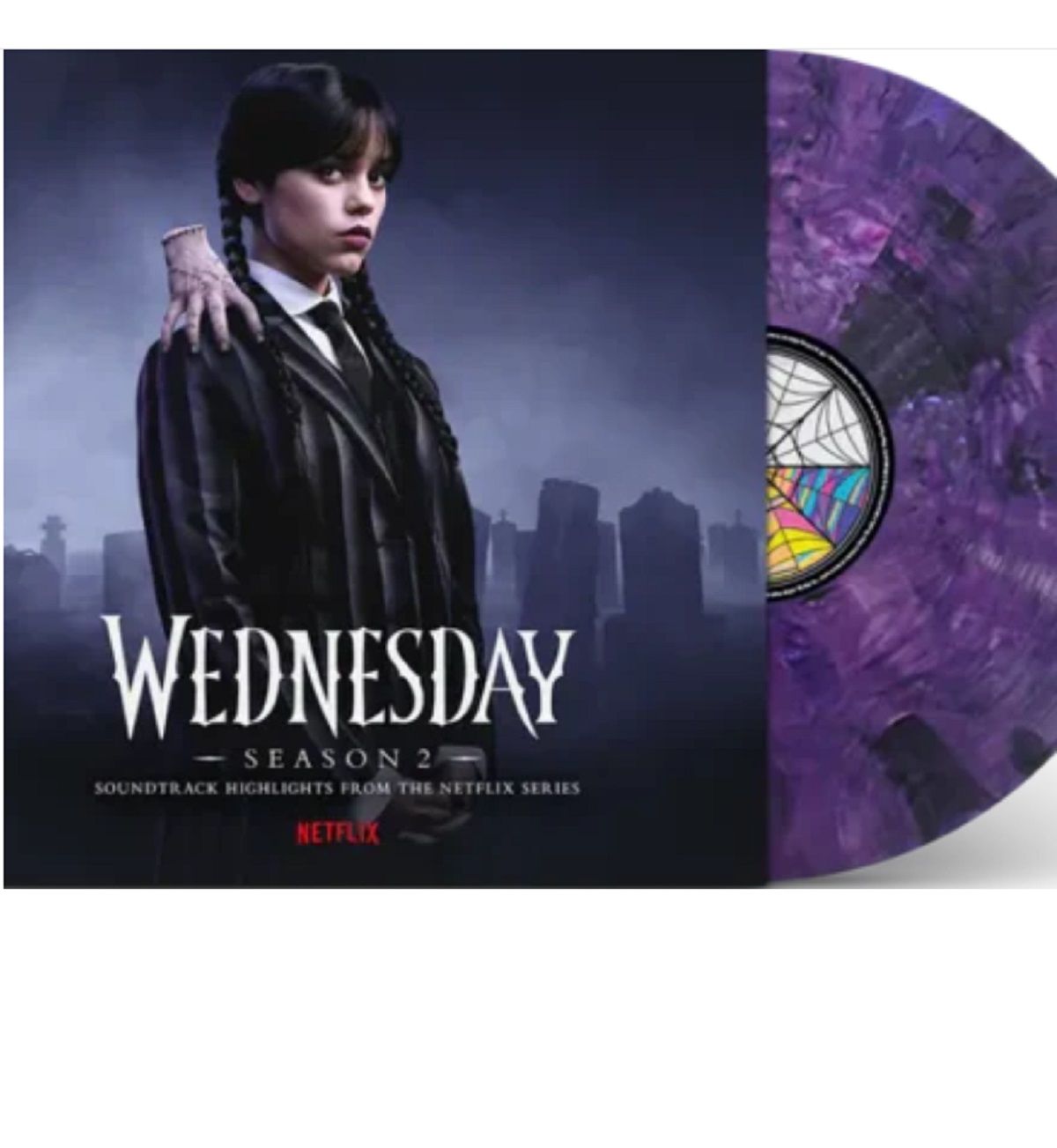 OST Wednesday: Season 2 - (Transparent Purple/Black Marble) LP ...