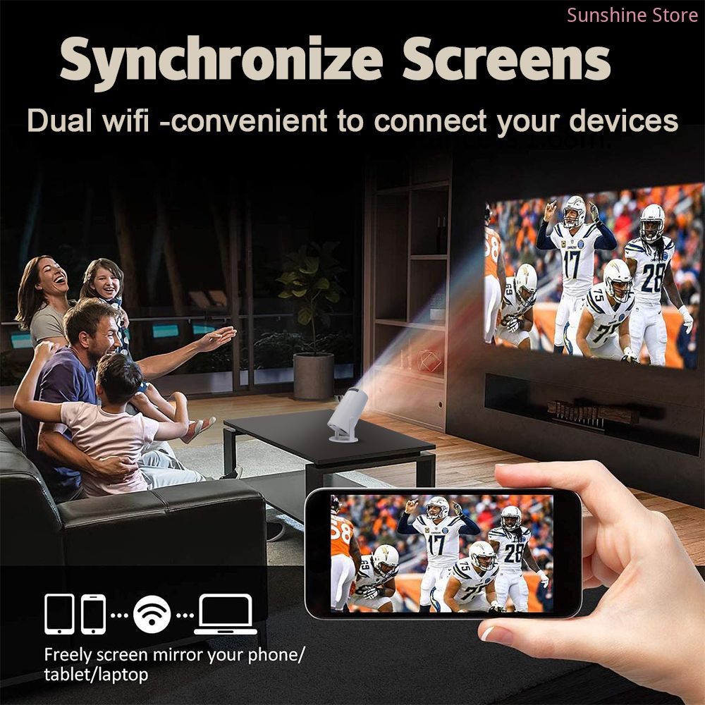 Проектор для фильмов projector, 1LCD, белый купить на OZON по низкой ...