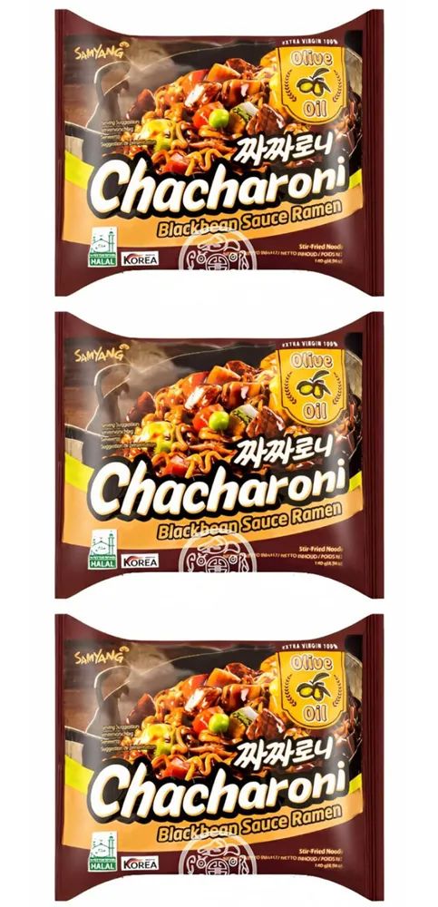 Лапша быстрого приготовления Samyang Buldak Чачарони, 3шт х 140г купить ...