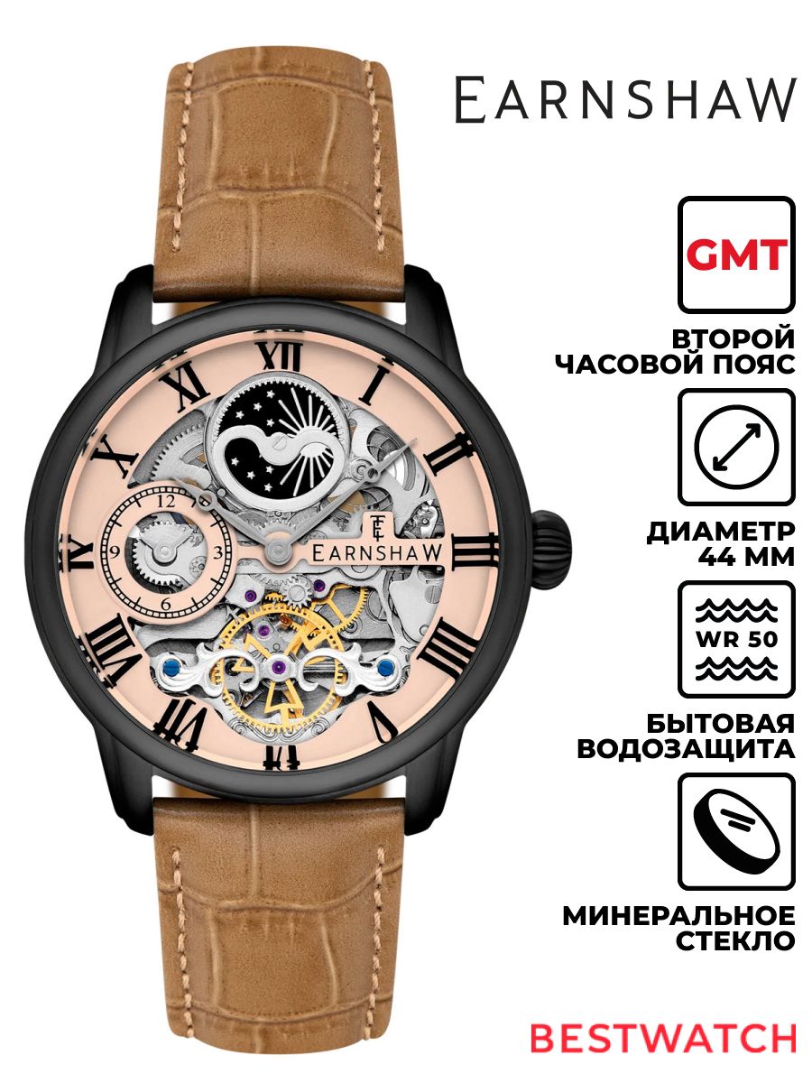 Мужские наручные часы Earnshaw Longitude ES-8006-0G купить на OZON по ...