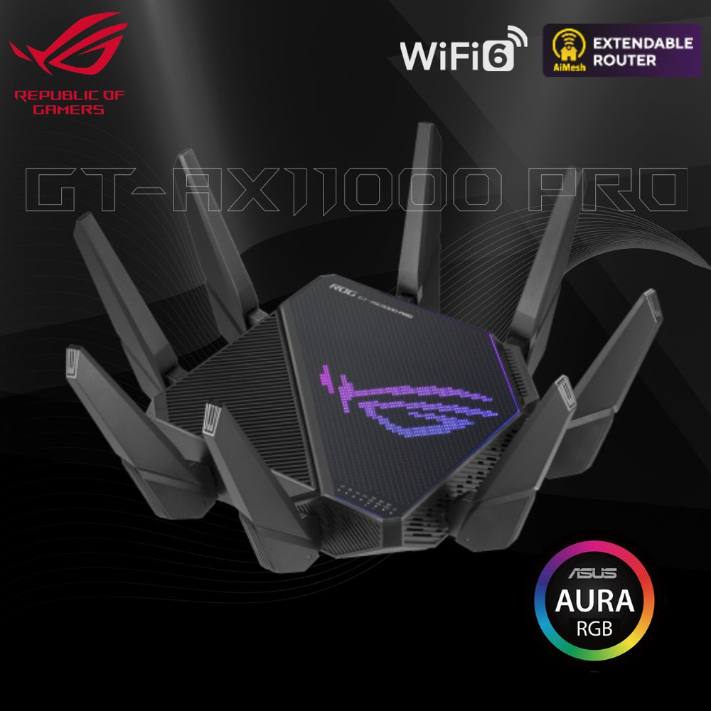 Роутер ASUS беспроводной Маршрутизатор GT-AX11000 PRO, 2.4 ГГц купить ...
